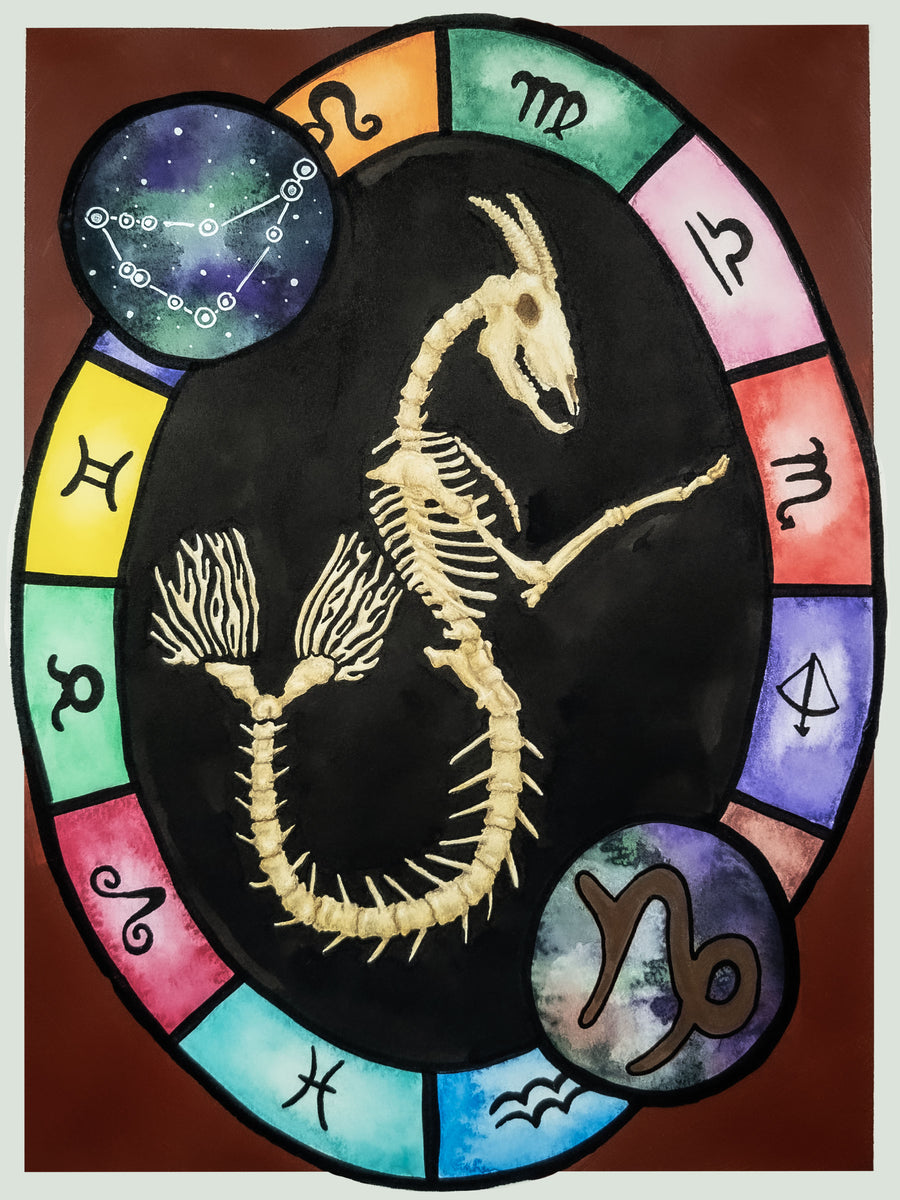 Capricorn Skeleton – Morbid Heart Designs