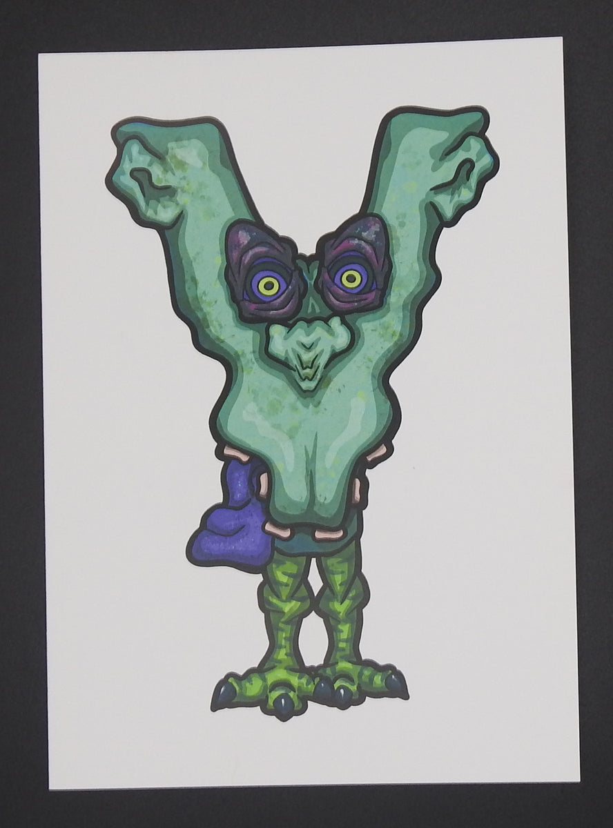 Y Alphabet Monsters – Morbid Heart Designs